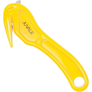 12 Count Film Cutter Tool Knives, Wrap Opener, Tape Splitter, Disposable, Yellow (2 x 5.9 in)