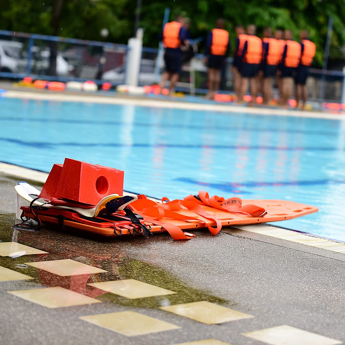 ASA Techmed Spine Board Stretcher, Patent Transfer EMT Backboard Immobilization, Base Board Green