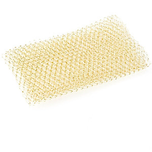 OLYCRAFT 1.1 Yard Gold Veil Neting Fabrics 9.4~9.8 Inch Wide Bridal Wedding Veil Net Birdcage Veil Netting Fascinator Millinery Netting Fabric Mesh Fabric for Bride's Headdress Veil Making