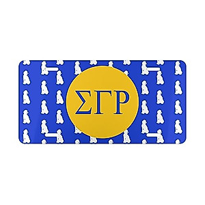 Sigma Gamma RHO Mascot License Plate Cover