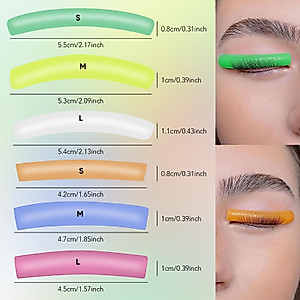 Libeauty Lash Lift Rods, Eyelash Curlers, Different Size Lash Curler for Lash Lift(12PCS)