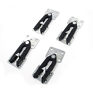 Geesatis 4 PCS Sofa Bracket Tool with Mounting Screws, Silver
