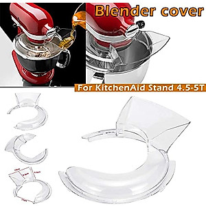 Dvluck 4.5-5QT Bowl Pouring Shield Tilt Head Parts for Kitchen Aid Stand Mixer