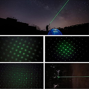 Green Laser Pointer High Power, High Power Laser Pointer Long Range Strong Green Laser Light Pointer USB Rechargeable Lazer Pointer Pen for Presentations Teaching Astronomy Hunting High Laser Pointer