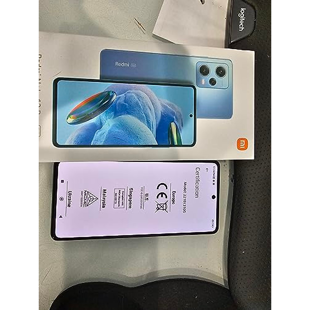 Xiaomi Redmi Note 12 Pro 5G + 4G (256GB + 8GB) Factory Unlocked 6.67" 50MP Triple Camera (Only Tmobile/Tello/Mint USA Market) + Extra (w/Fast Car Charger Bundle) (Midnight Gray)