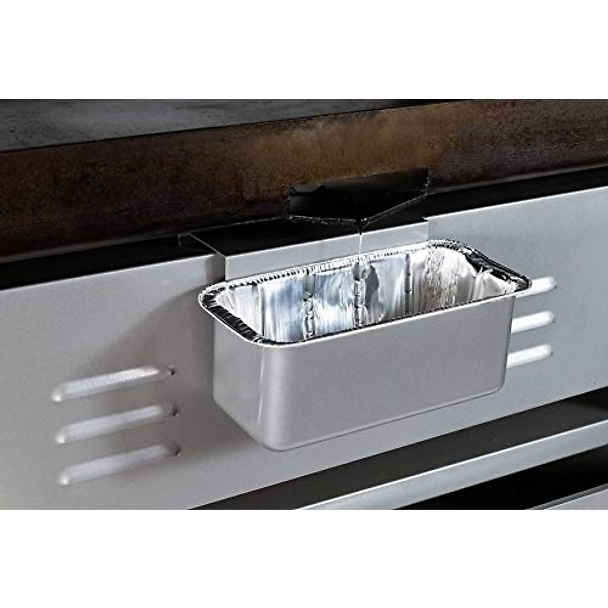 Fig & Leaf (30 Pack) Drip Pans Compatible with Blackstone Grills for 36 Inch l 30 Inch l 28 Inch l 22 Inch l 17 Inch Griddle l Rear Grease Cup Liners l Heavy-Duty Disposable Aluminum Foil