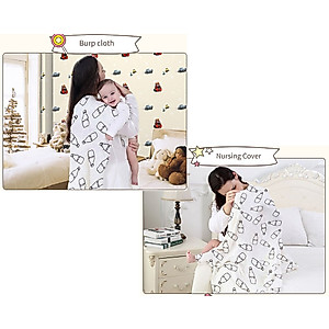 AIVIAI Muslin Baby Swaddle Blankets Baby Long Ripple Wrap Toddler Blankets