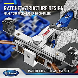 Tubing Bender Pipe Bender Hvac tools - Tube Bender Kit with Reverse Bending 1/4 to 7/8 Inch, Used in Hydraulic Systems, Automobile and Refrigerator maintenance, Hvac work