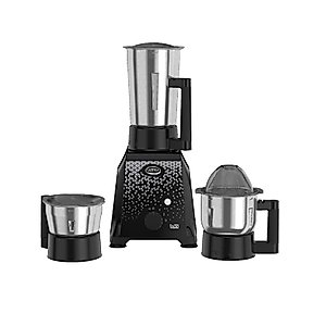 Ultra Topp 3-Jar Mixer Grinder 750-Watts 110V, Black