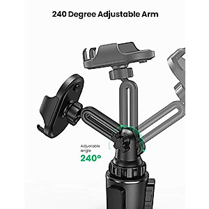 UGREEN Cup Car Phone Holder One-Button Release Cell Phone Mount Automobile Universal Adjustable Compatible for iPhone 13 12 Pro Max XR 8 7 and Android Smartphones