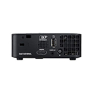 Dell M115HD Mobile LED Projector, WXGA 1280x800, HDMI USB Inputs, 1GB Internal Memory, 450 ANSI Lumens