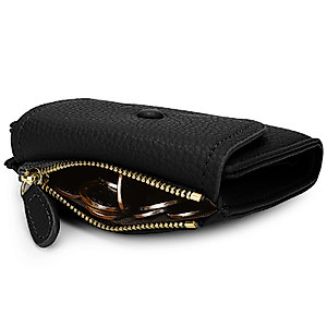 YALUXE Small Wallets for Women Vegan Leather Mini Coin Purse with Coins Zipper Pocket and ID Card Holder