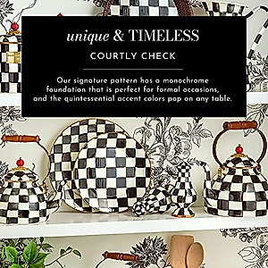 MacKenzie-Childs Courtly Check Wood Paper Towel Stand, Paper Towel Holder for Kitchen