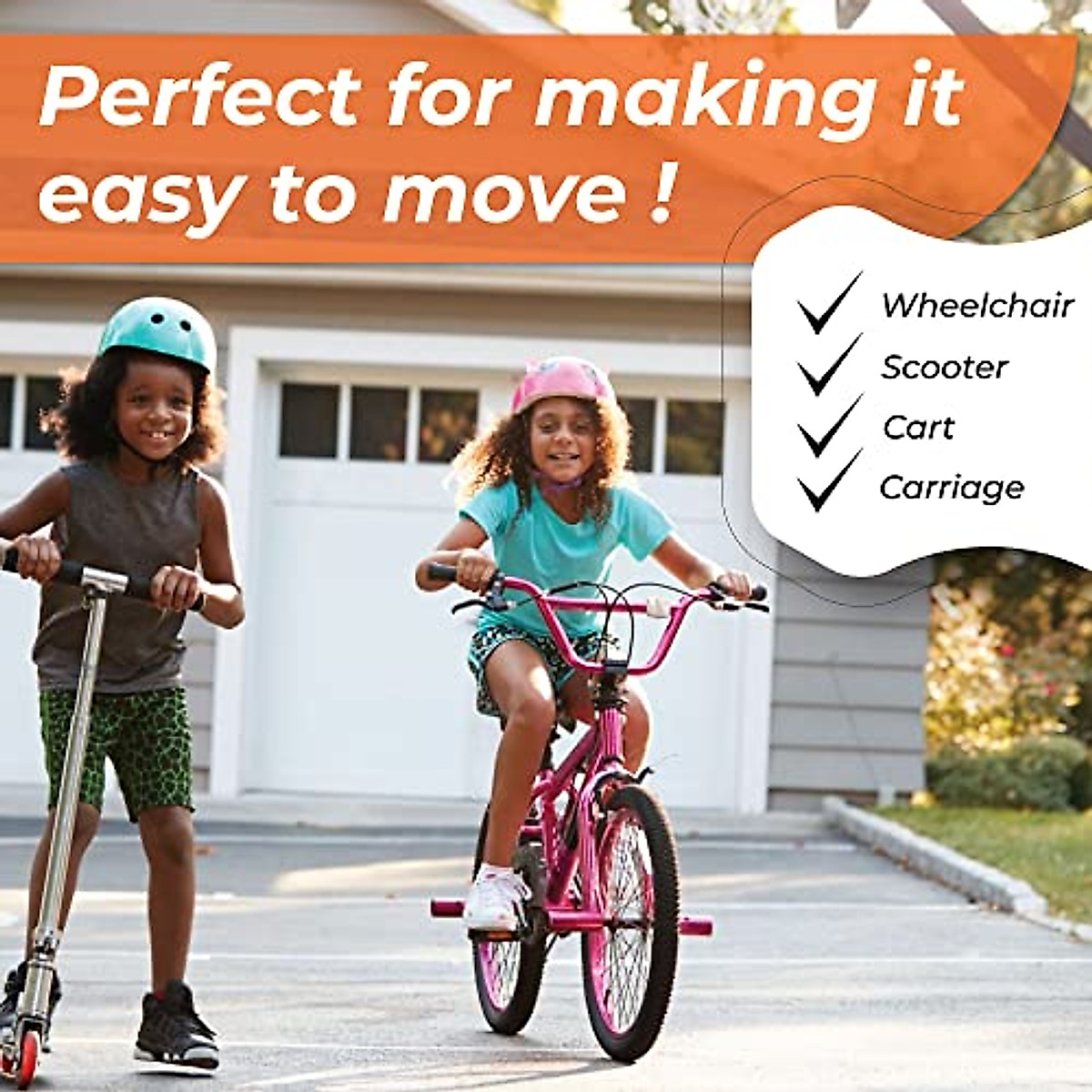 Rubber Threshold Ramp for Doorways, 2" Rise - Supports 10k lbs, Grooved Surface, Indoor/Outdoor, Smooth Beveled Edges, Non-Slip. Includes Side Bag for Wheelchair, Scooter, Cart