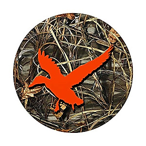 Duck Hunting Orange Brown Camouflage Camo Background PopSockets PopGrip: Swappable Grip for Phones & Tablets