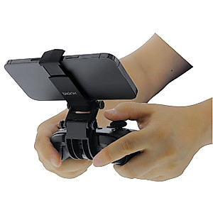 Bionik Game Clutch for Xbox Series XS Controllers: Mobile Gaming Phone Clip, Adjustable Clamp, Up to 3.6 Inches Wide