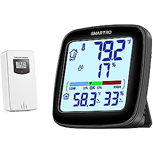 SMARTRO Wireless Remote Sensor Indoor Outdoor Thermometer Replacement for SC92