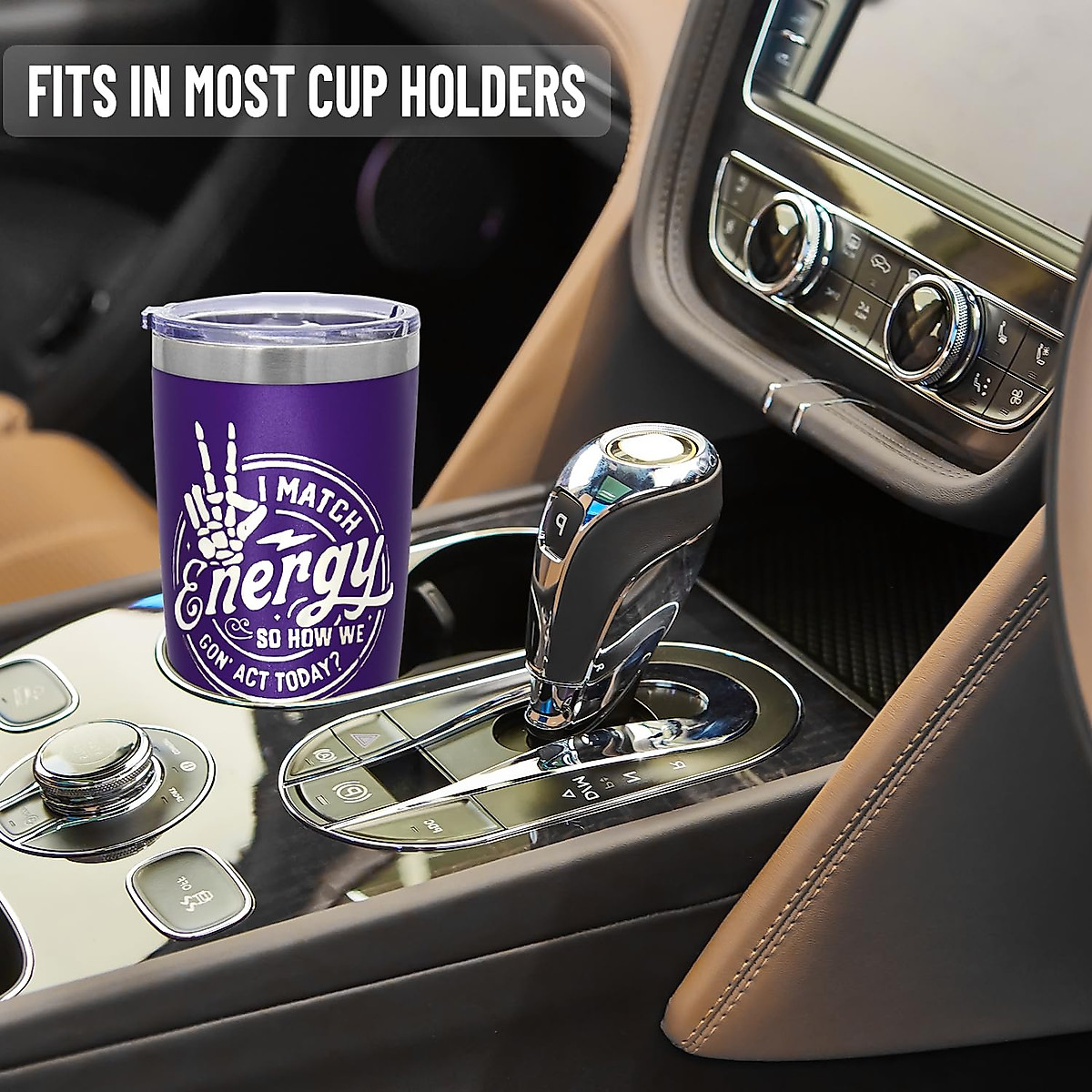 Generic Funny gifts for women-match energy tumbler-Birthday Gifts for Women Funny, Witty & Sarcastic Travel Coffee Mug W/Slider Lid-Cheer up somebody’s day gift-Engraved 20oz Tumbler, small