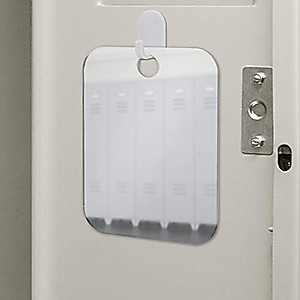 The Shave Well Company Anti-Fog Shaving Mirror for Office, Gym, or School Locker | Fogless Bathroom Shower Mirror with Handheld Option | Hanging Shower Mirror Includes Removable Adhesive Hook
