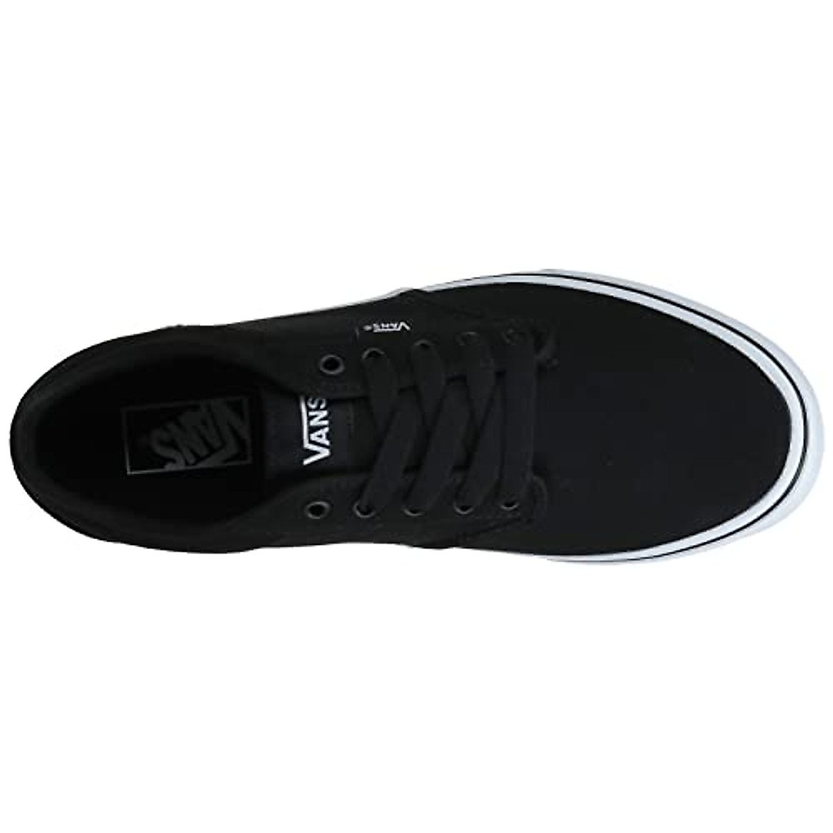 Vans Men's^Men's Atwood Low-Top Sneakers, Canvas Black White, 11 UK
