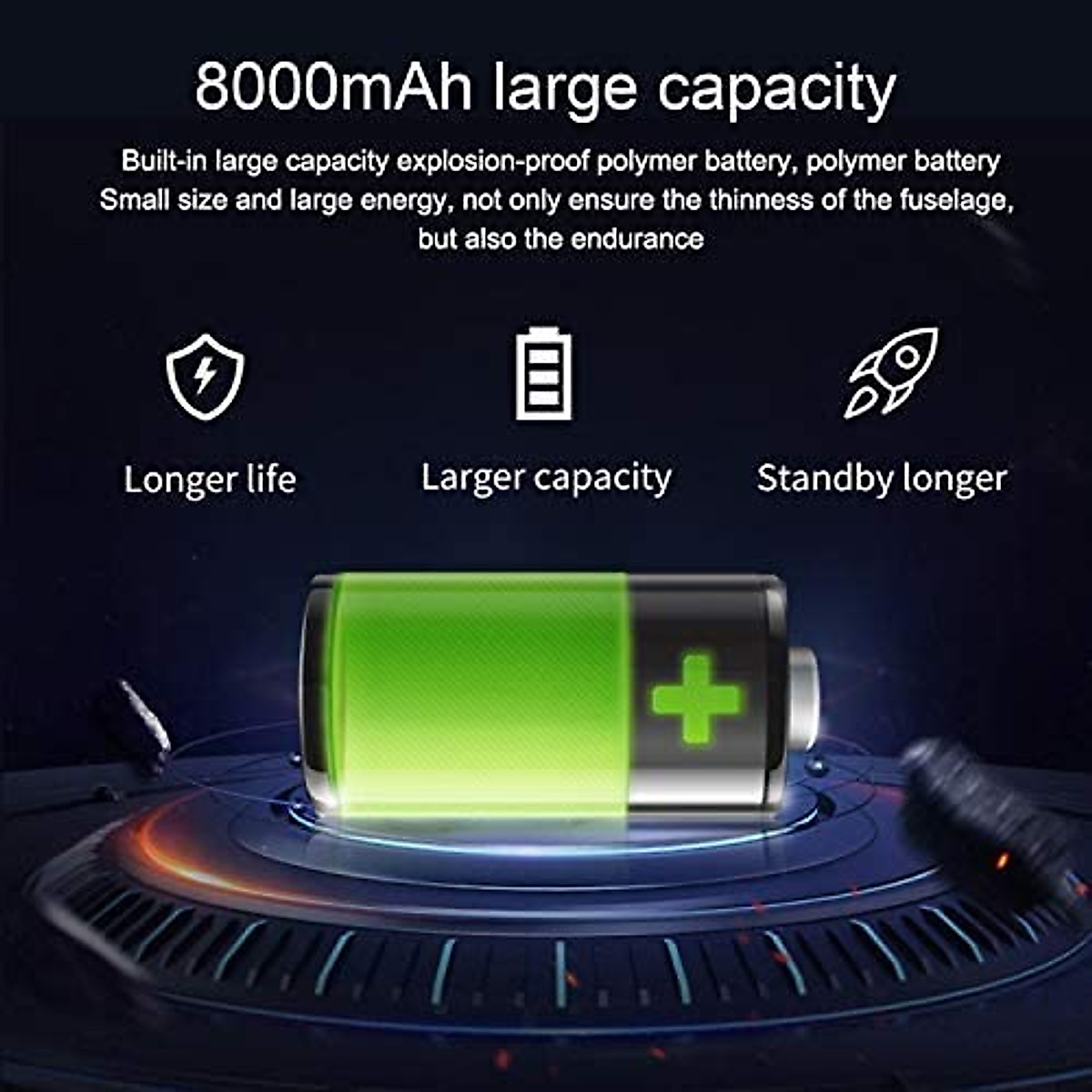 AOYODKG Tablet 10 Inch, Android Tablets, 8000mAh Battery, 3GB RAM 32GB ROM 128GB Expand, 1280 * 800 HD IPS, WiFi, Bluetooth, Dual Camera, GPS,Tablet PC (Black)