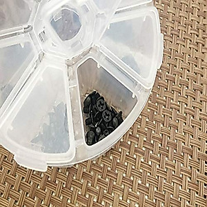 1 Box Mini Electronic Digital Small Screw Cross Sunk Head Screw Black Suit for Maintenance of Notebook for Computer Screws SCRW-230545