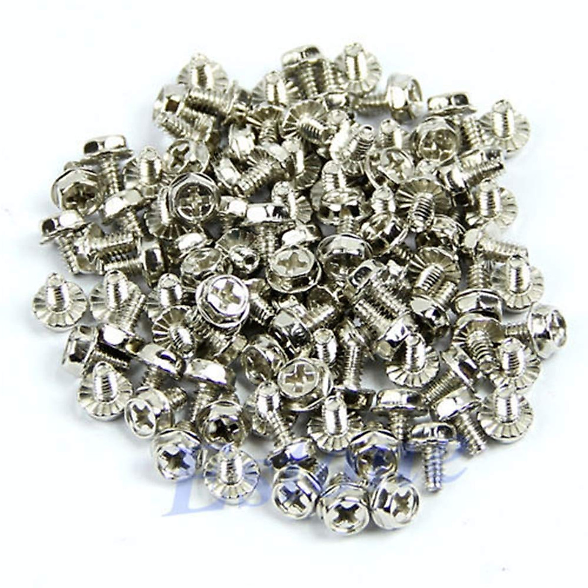 Screw 500pcs Toothed Hex 6/32 Computer PC Case Hard Drive Motherboard Mounting Screws