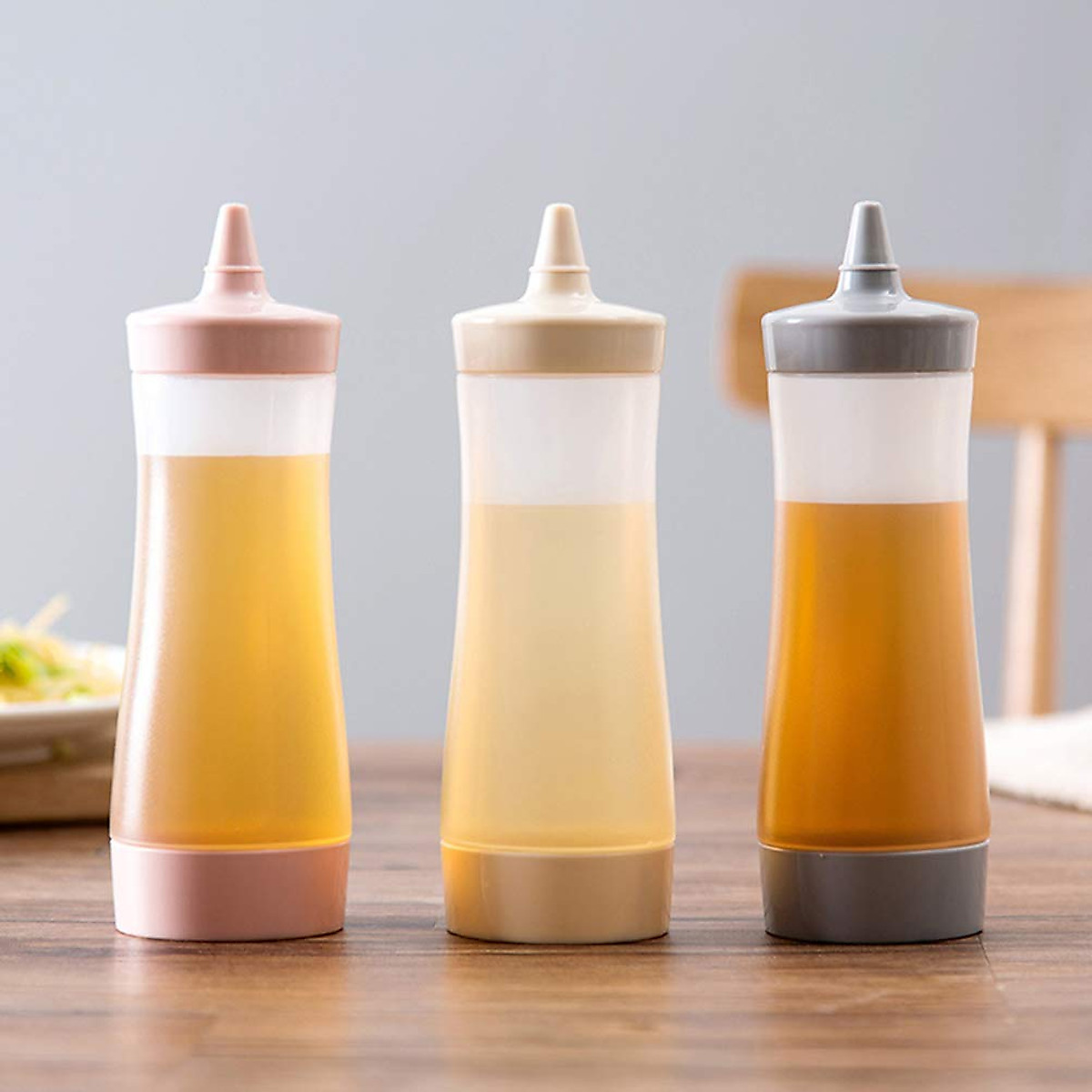 3pcs Cereal Dispenser Tip Squeeze Bottle Small Bbq Sauce Bottle Sauce Container with Lid Ketchup Squeeze Bottle Sauce Bottles Squeeze Bottles Ketchup Bottle With Cover Honey Bottle