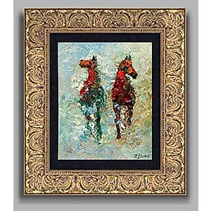 SOLD Listen To The Wind, Equine Horse Painting By Internationally Renown Impressionist Palette Knife Artist Andre Dluhos