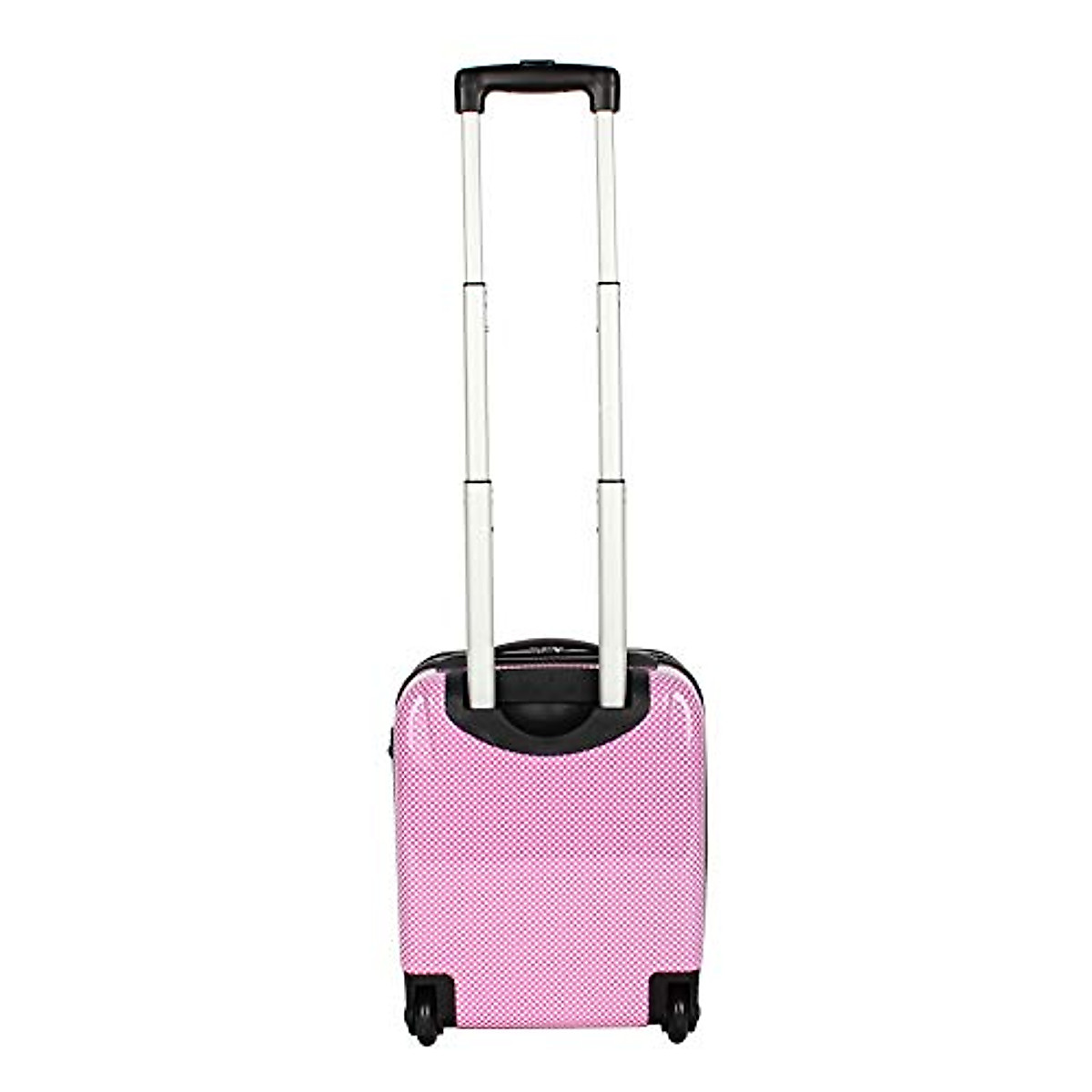 Betsey Johnson Designer Underseat Luggage Collection - 15 Inch Hardside Carry On Suitcase for Women- Lightweight Under Seat Bag with 2-Rolling Spinner Wheels (Flamingo Strut)