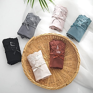 BIONEK Womens Underwear Cheeky Cotton,Bikini Panties Hipster Briefs Lace Soft Breathable 3/4/6 Pack S-XL