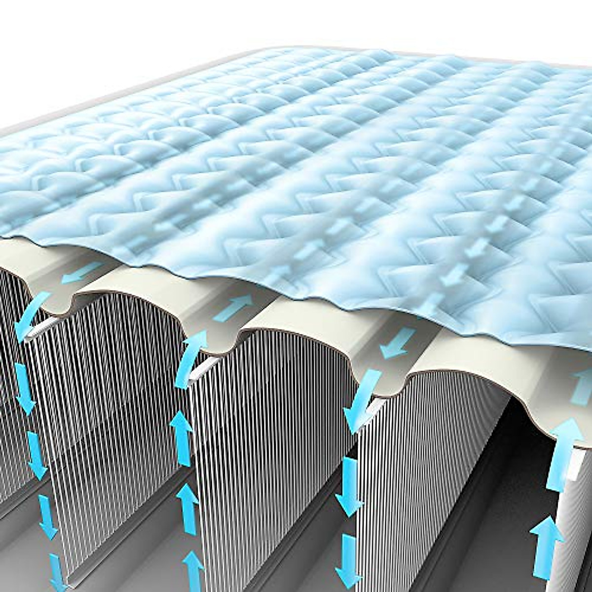 Intex 64427ED Dura-Beam Delux Ultra Plush Fiber-Tech Inflatable Air Mattress with Built-in Electric Pump, 18" Bed Height, 300lb Capacity, Twin