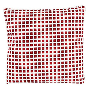 Milton Greens Stars 100% Cotton Throw Pillow (Set of 2), Red, 2 Piece