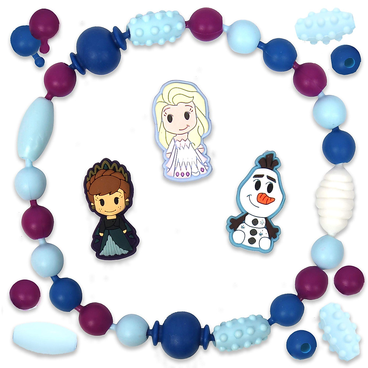 Tara Toys Frozen 2 Enchanting Magic Jewelry & Bead Maker Playset - Kids' Ultimate Jewelry Crafting Kit - Design with Elsa Charms, Snap Beads & More - Artistic Holiday Gift for Kids Age 3+