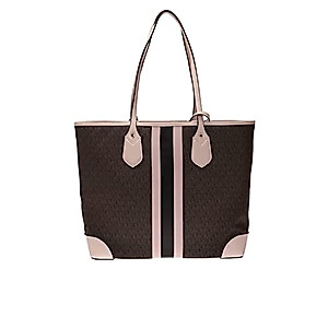 Michael Kors Eva Large Tote Brown/Soft Pink One Size