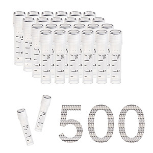CryoKING Cryovials Sterile Tubes 2ml Lab Vials with Caps Cryovial for Low Temperature Storage, Pack of 500