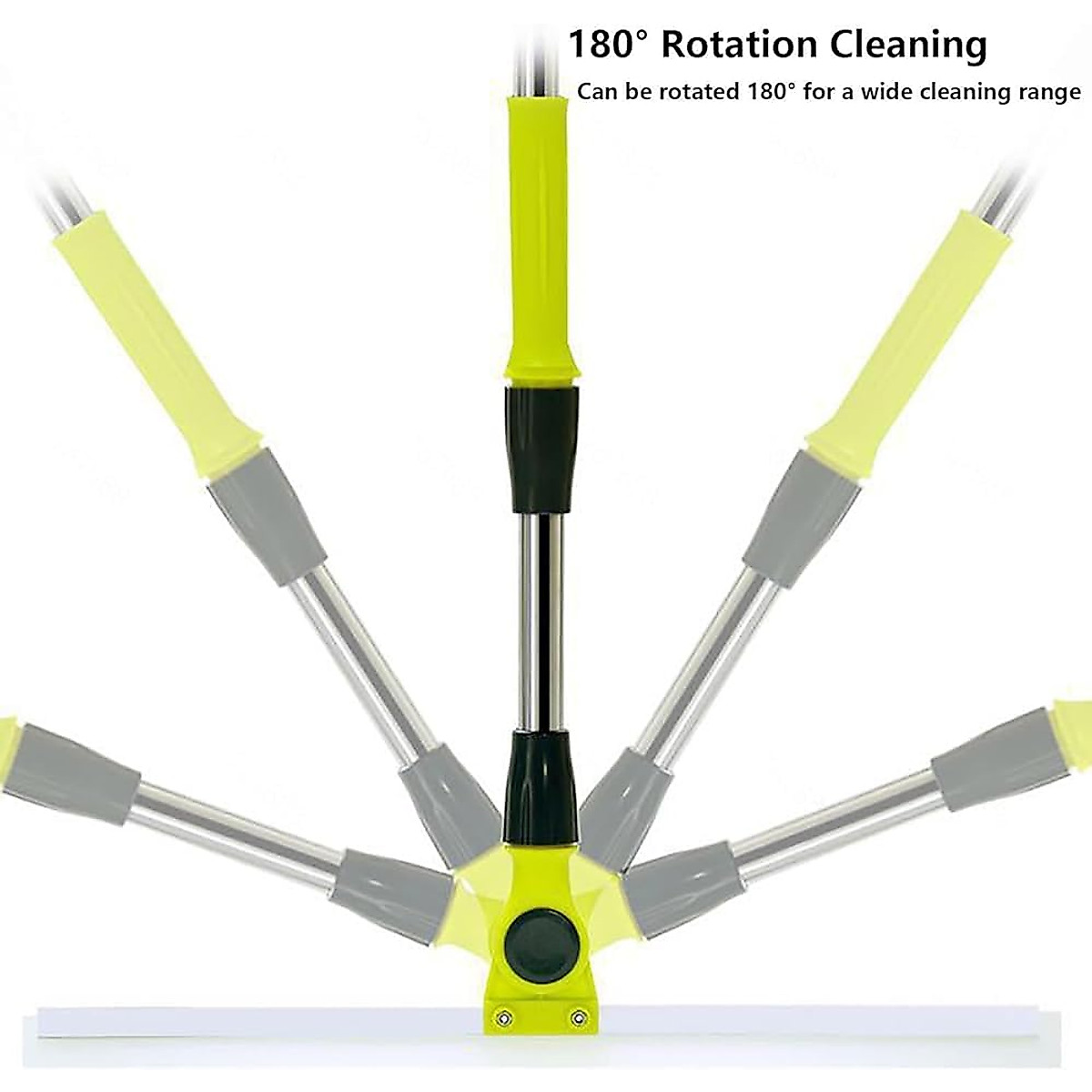 Air Broom as Seen on TV, with 51in Long Handle Magic Broom Sweeper, Flex Broom for Concrete Floor,Bathroom Tile