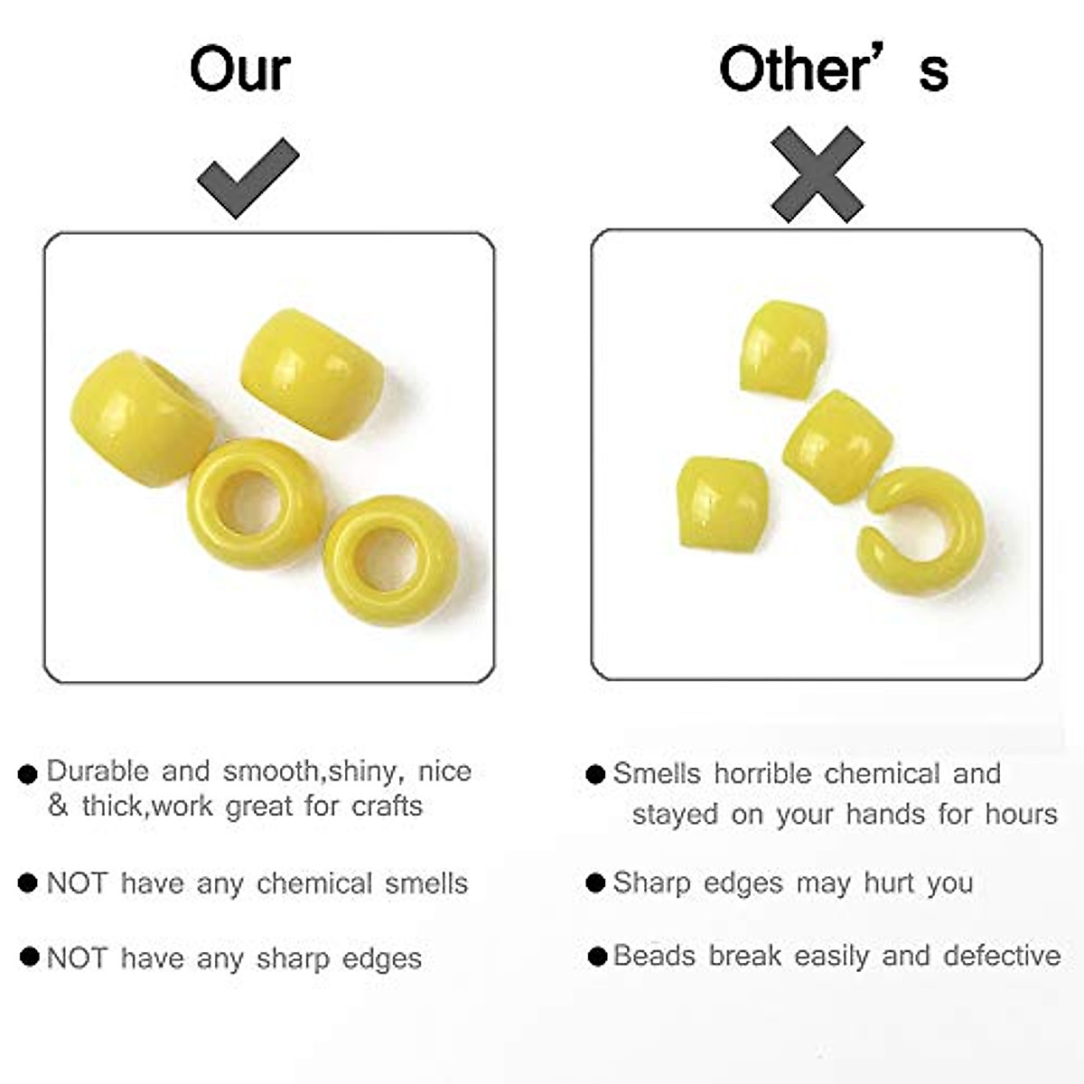 Arokimi Beads for Bracelets,Color Beads for Hair Braids,Making Jewelry Necklace