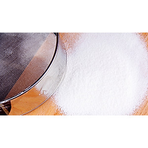 LOVEDAY 6" Flour Sieve Stainless Steel Round Flour Sieve Strainer with 40 Mesh (6 Inch, 18/8 Steel) Flour Sieve