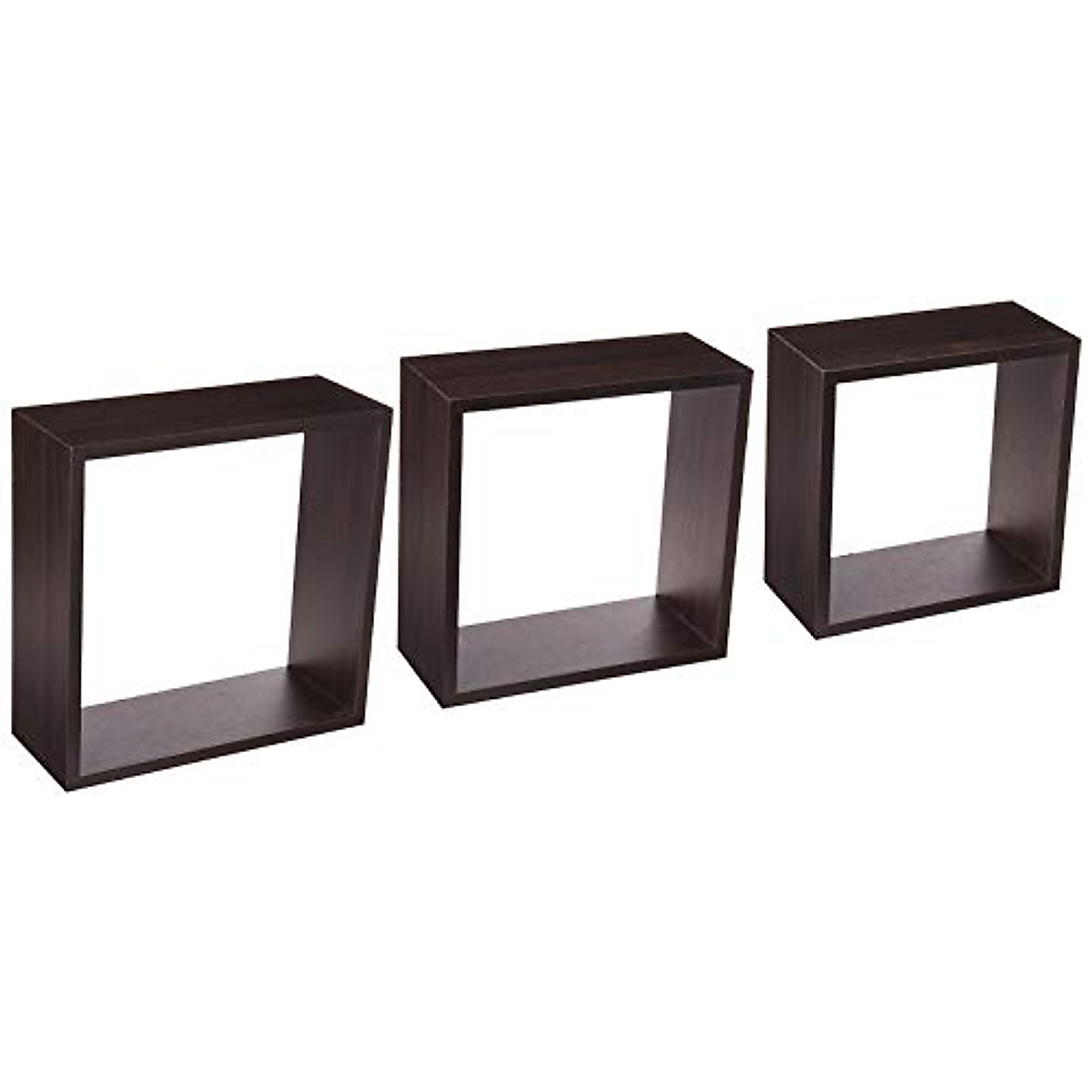 Uniware-FS40003 Square Wood Floating Shelf Set