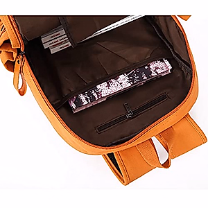 XUESUO Anime Backpack, Laptop Bags, Canvas Large-Capacity Travel Bags, Orange, One Size