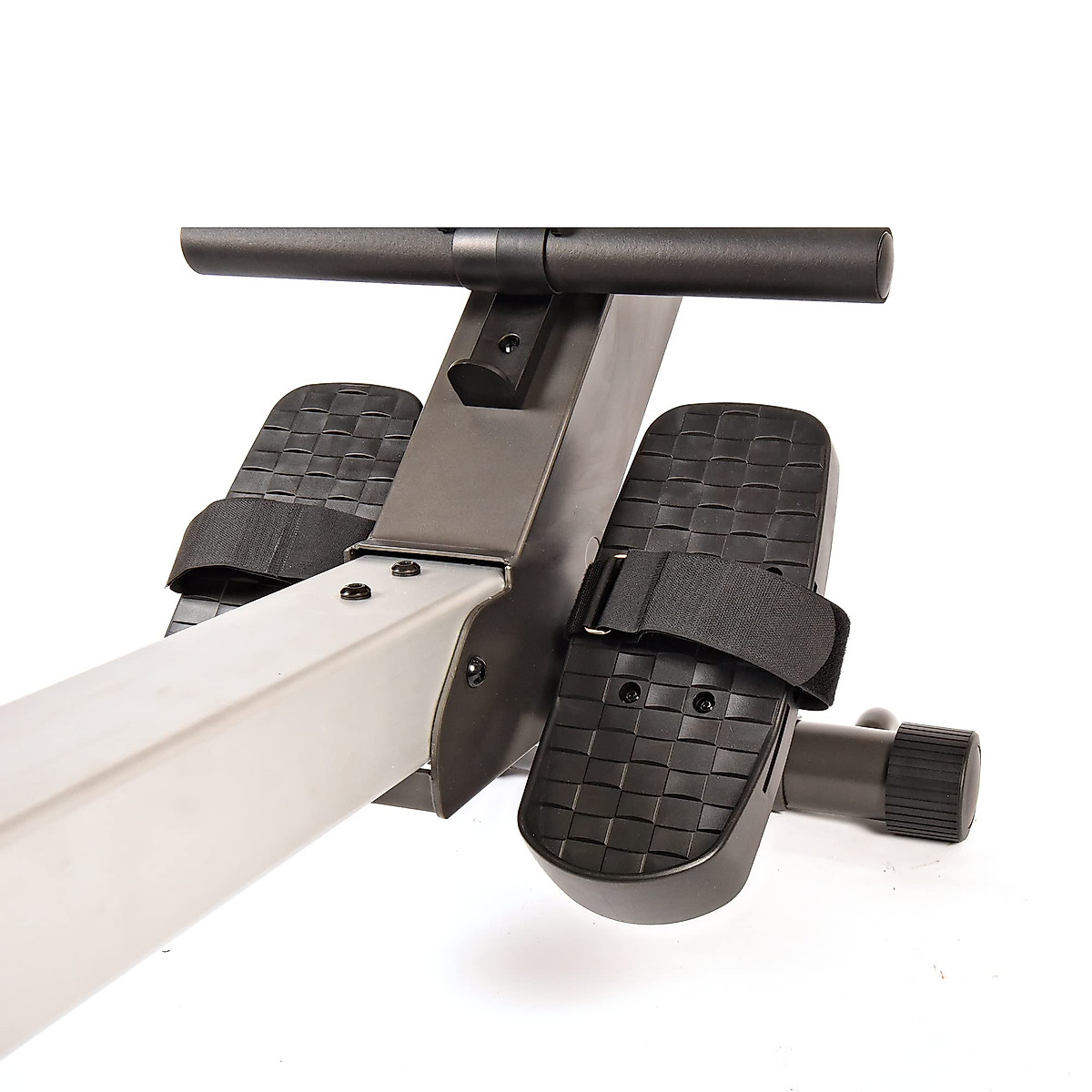 Stamina Pro Dual Air and Magnetic Resistance Rowing Machine Foldable w/Fitness Coaching App and Wireless Chest Strap Heart Monitor - Folding Rowing Machines for Home Use