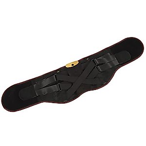 VBESTLIFE Lumbar Support Belt, Flexible Adjustment Curved Lumbar Support Brace 360 Degree Fixed Support Black Breathable with Massage Pads for Sports Waist Protection (XL)