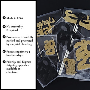 Graduation Table Centerpieces 2024, Graduation Party Table Decorations, Class of 2024 Centerpiece Sticks, 3 per Pack by ZeeBestCelebrations