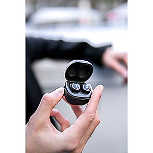 Altec Lansing NanoBuds 2.0 True Wireless Earbuds with Charging Case, TWS Waterproof Bluetooth Earphones with Touch Controls for Travel, Sports, Running, Working (Cool Grey)