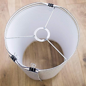 I Like That Lamp Wire Lamp Shade Rings with European Fitter (18” Diameter), Includes 2 Galvanized Steel Silver Drum Rings, Make DIY Table/Floor/Pendant Lamps, Compatible with most IKEA & Target Lamps