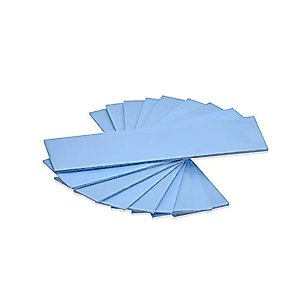 A ADWITS [ 9-Pack ] Thermal Conductive Silicone Pads, Soft Safe Simple to Apply for SSD CPU GPU LED IC Chipset Cooling -Blue