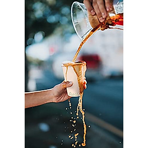 100% Compostable Disposable Coffee Cups [12oz 80 Pack] Paper Cups Made from Bamboo, Eco-Friendly, Biodegradable Premium Party Cups, Natural Unbleached by Earth's Natural Alternative