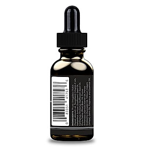 Detroit Grooming Co. Beard Oil – All-Natural, Hydrating Formula with Natural Oils, Vitamin E – Black Beard Oil (Cedarwood & Amber) – 1 oz (Black)
