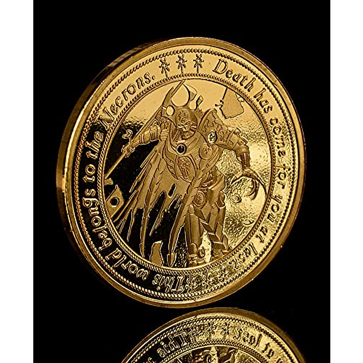Warhammer 40,000: Necron Limited Edition Individually Numbered Gold Coloured Coin Series 1 Number 3